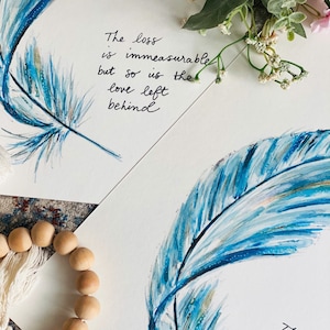 The Loss is Immeasurable but so is the Love Left Behind Watercolour ...