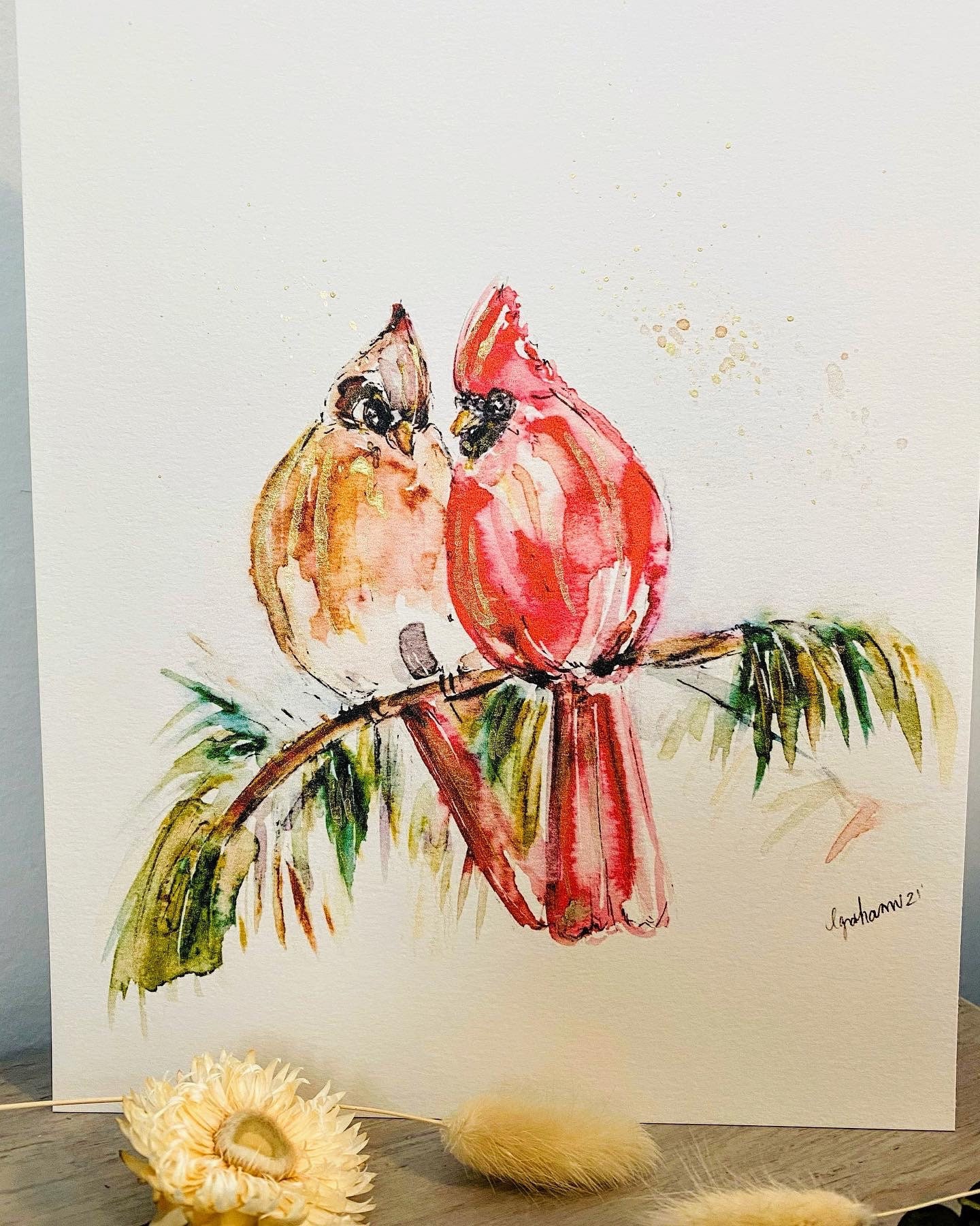 Ontario Blue Jay and Cardinal Prints, Duo Bird Artwork, Blue Jay ...