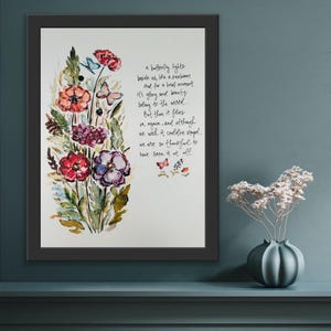 A Butterfly Lights Beside Us Like A Sunbeam, Grief Gift Never Alone ...