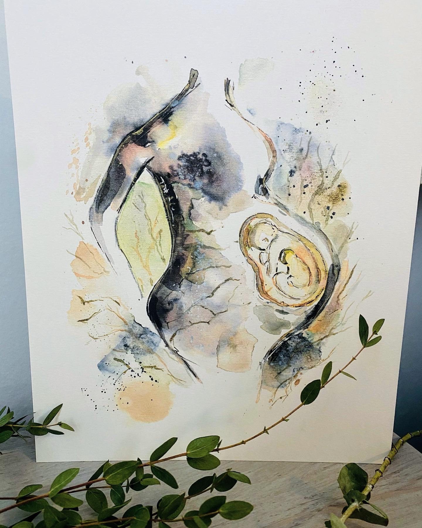 Pregnancy Abstract Art