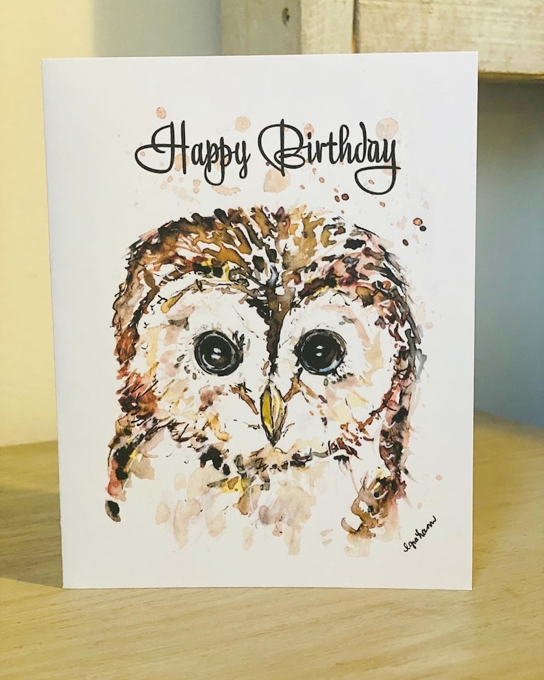 Happy Birthday Wildlife Watercolour Cards, 6 Pack Card and Envelopes ...