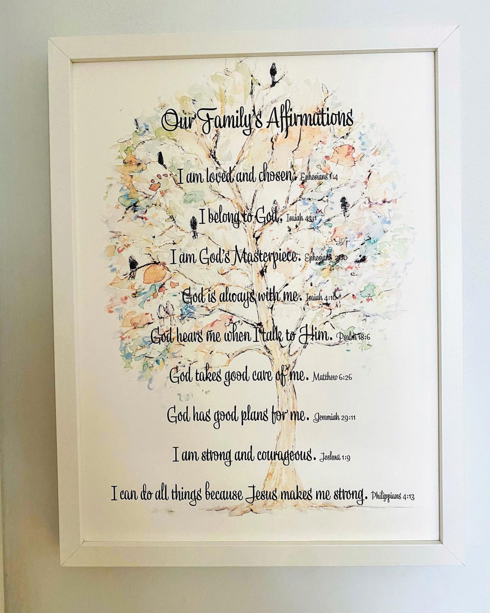 Kids Biblical Affirmations Kids Bible Verse Print - Etsy