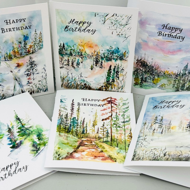 Nature Birthday Card - Etsy