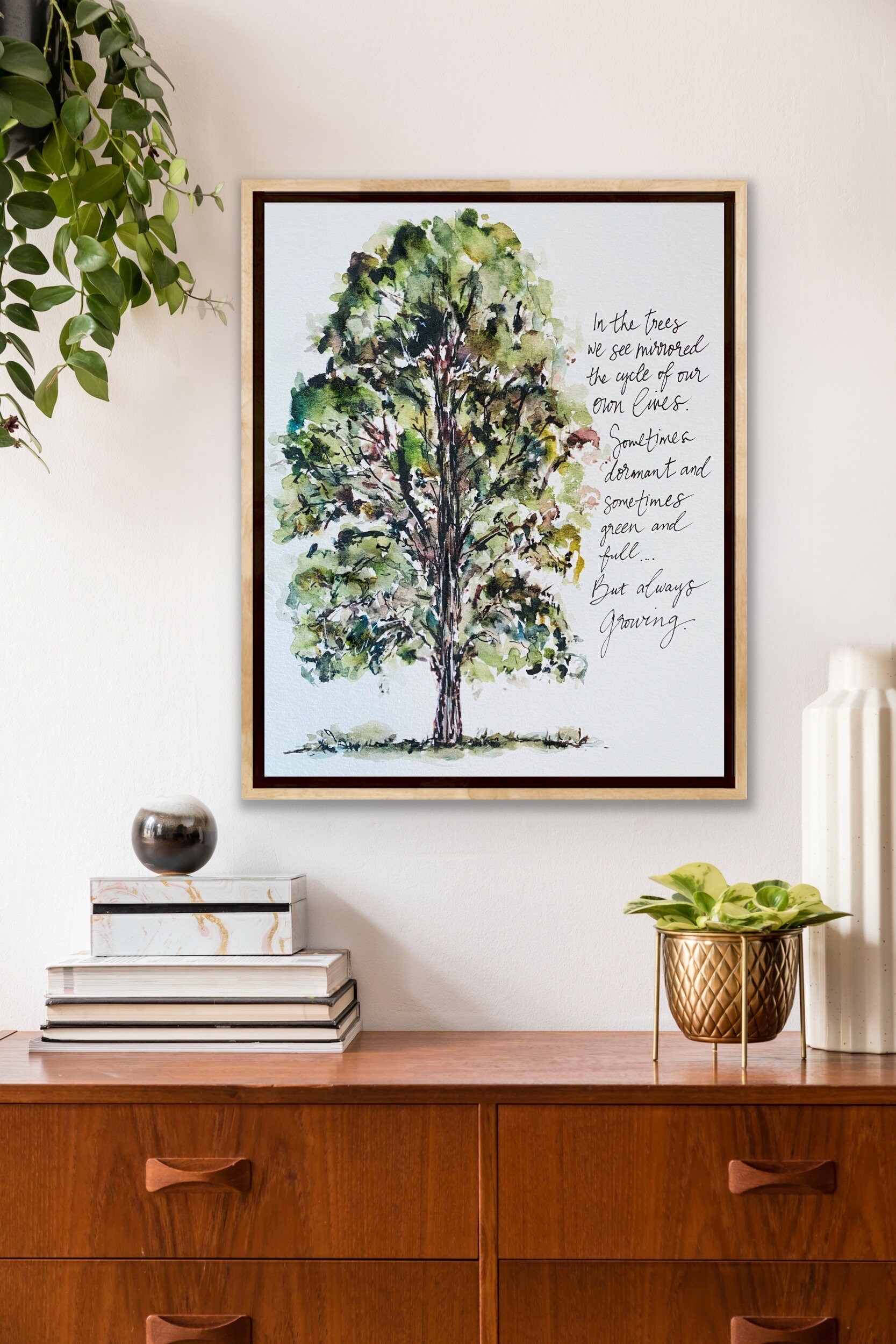 In the Trees We See Mirrored the Cycle of Our Own Lives Handlettering ...