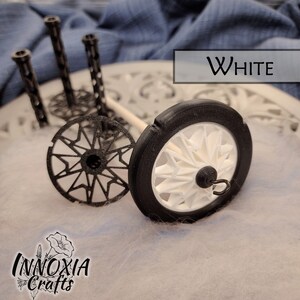 Drop Spindle With Optional Bobbins- Black Trim - Etsy