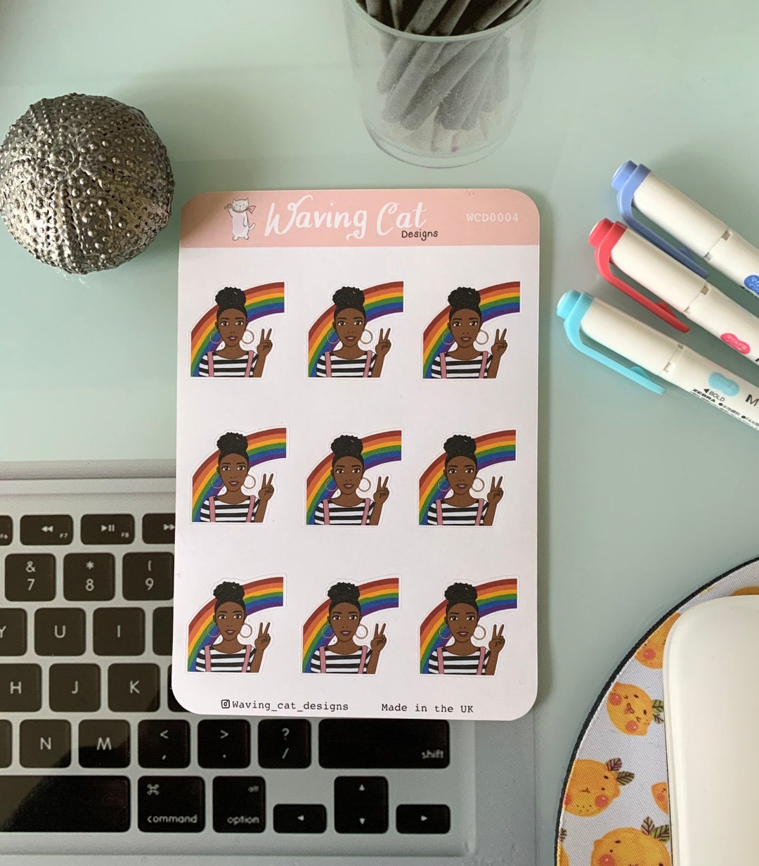 Rainbow Sistah - LGBTQ Theme Planner/journal/scrapbooking Stickers - Etsy