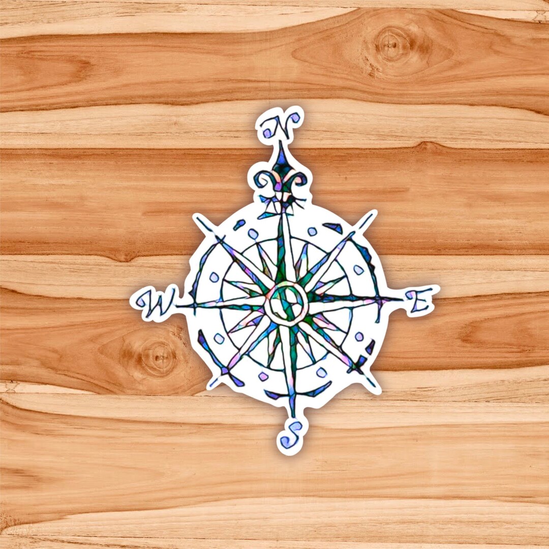 Compass Rose Sticker - Etsy