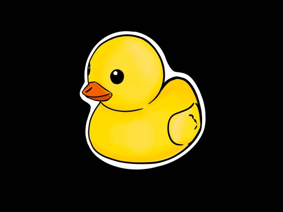 Rubber Duckie Sticker - Etsy
