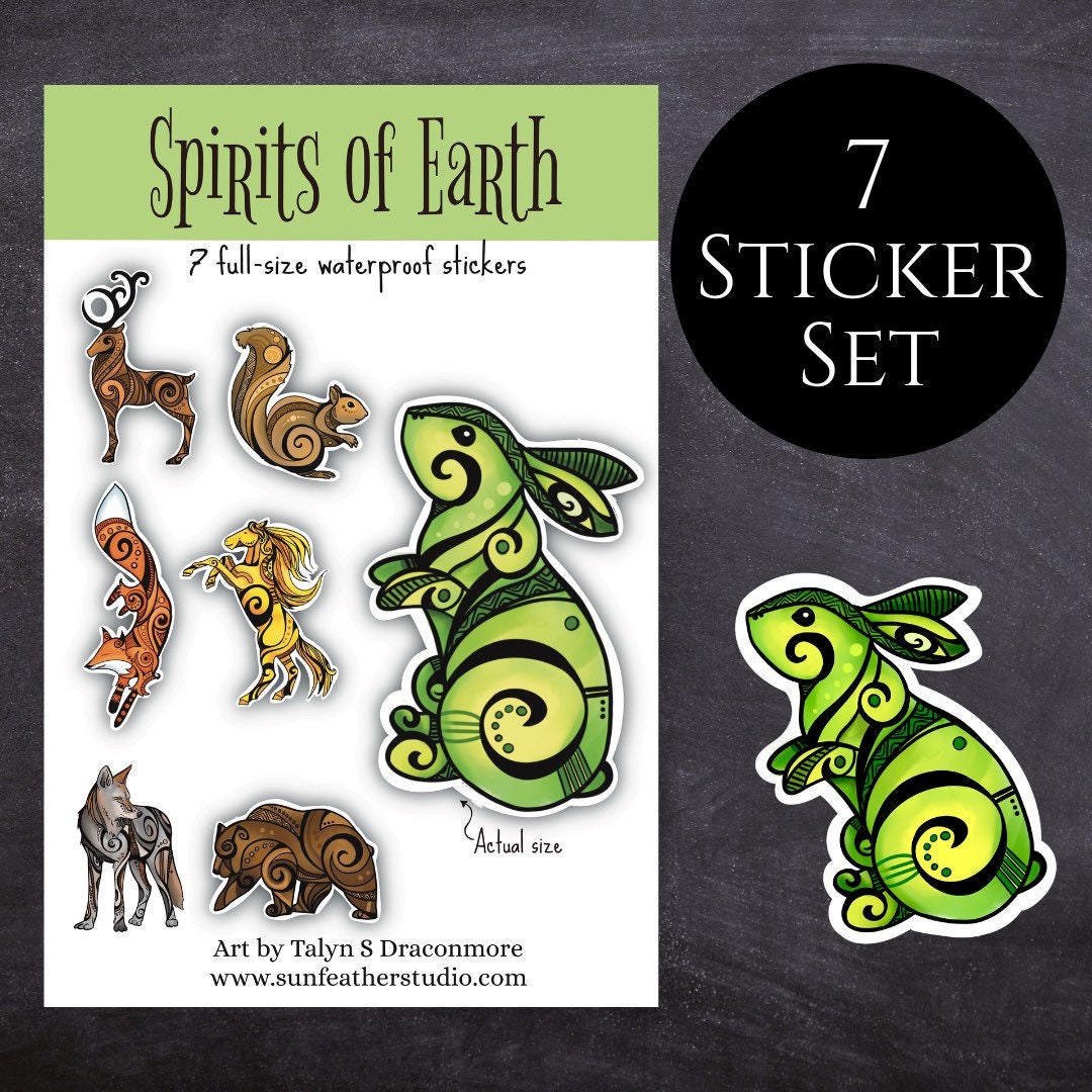 Spirits of the Earth Sticker Set - Etsy
