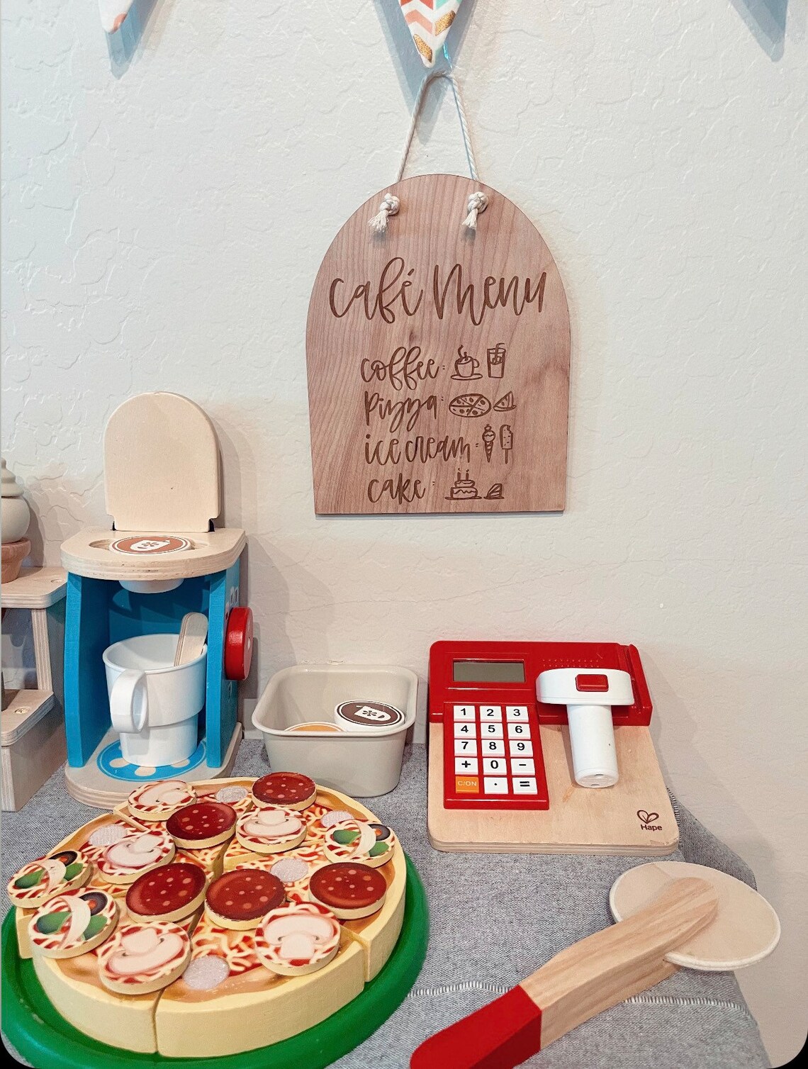 Café Menu Pretend Play Arch Sign - Etsy