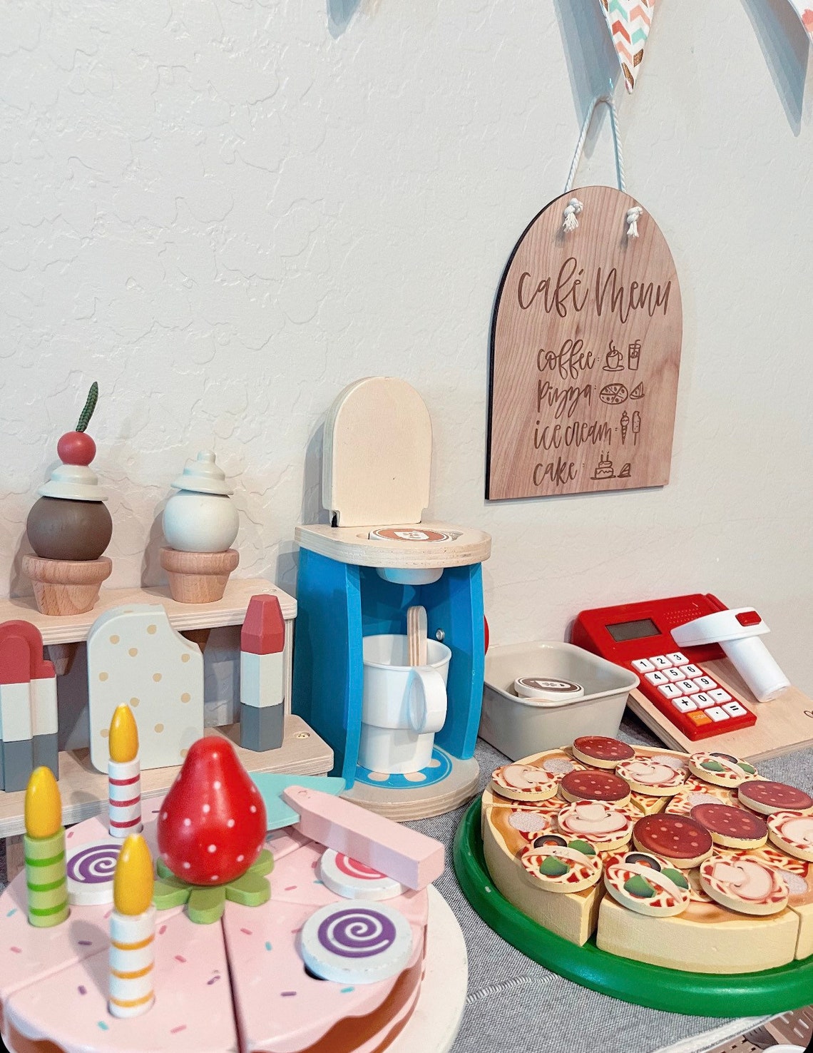 Café Menu Pretend Play Arch Sign - Etsy