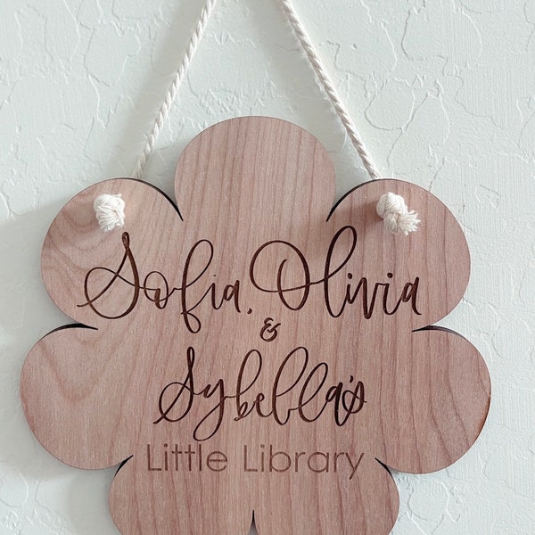 Custom Library Sign - Etsy