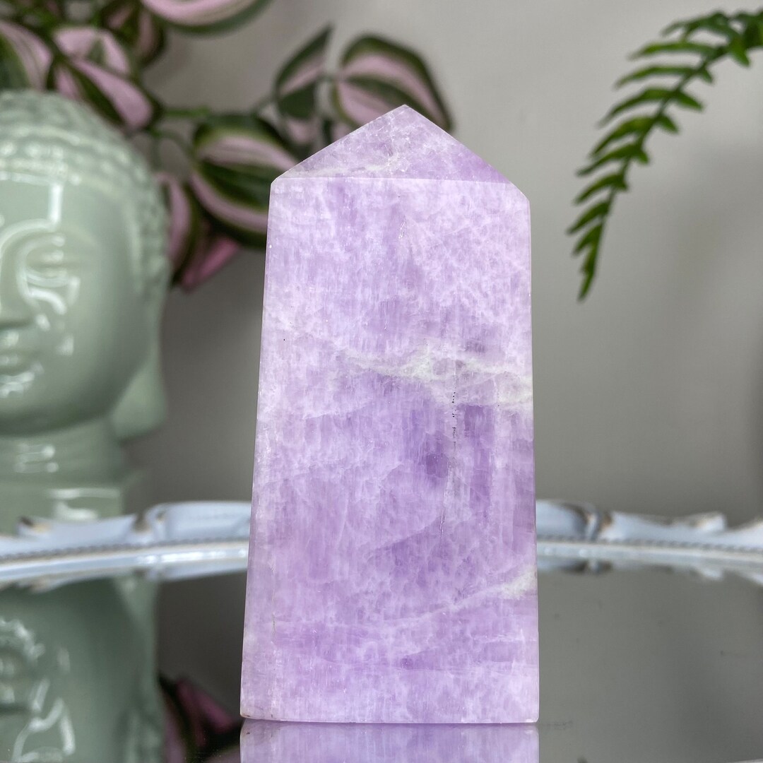 Flashy Kunzite Crystal Tower Point, 9 CM, High Quality, Beautifully ...