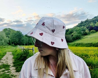 Heart Bucket Hat - Etsy