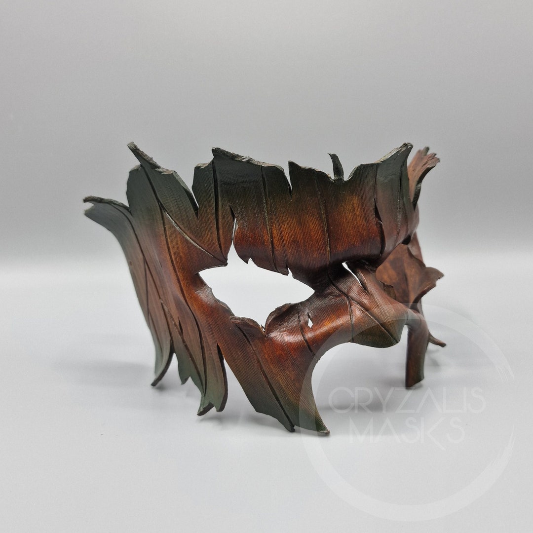 Forest Elf Mask, Leather Adult Druid Masks - Etsy