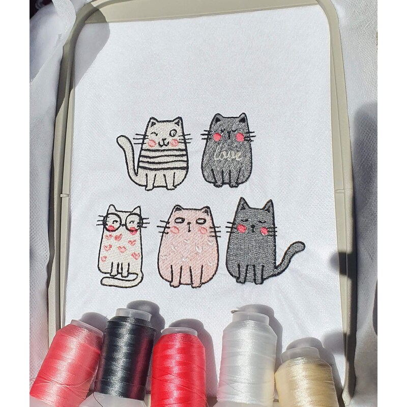 Embroidery Cat - Etsy