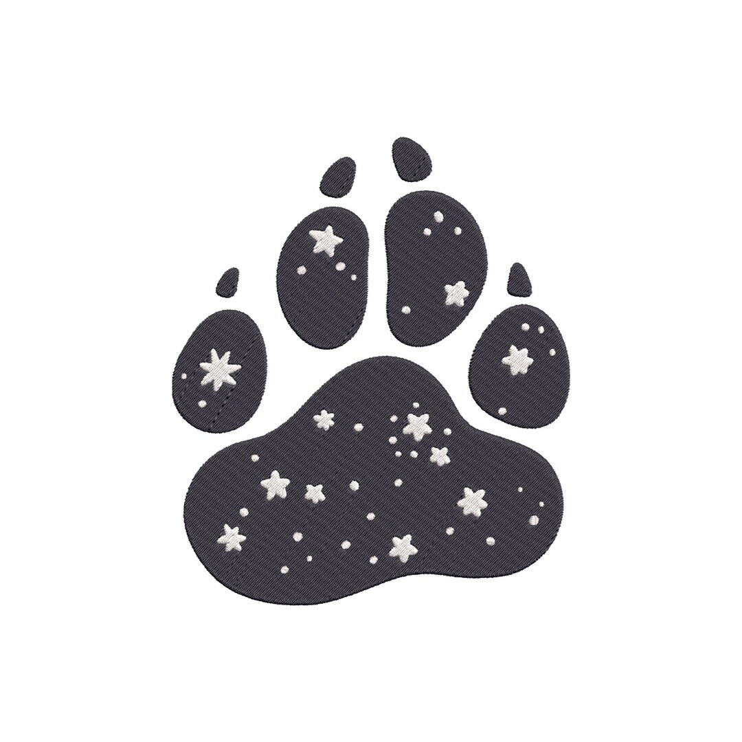 Dog Paw Embroidery Design for Machine Embroidery | 3 Sizes - Etsy