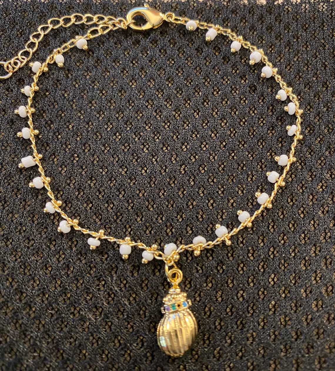 Seashell Charm Bracelet - Etsy