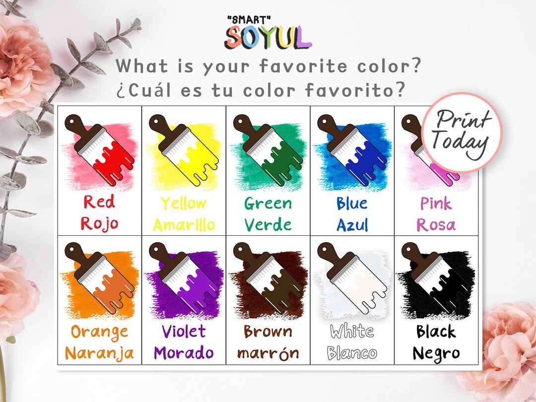 Color Flash Cards, Colour Flash Cards,spanish, English ,kids Cards ...