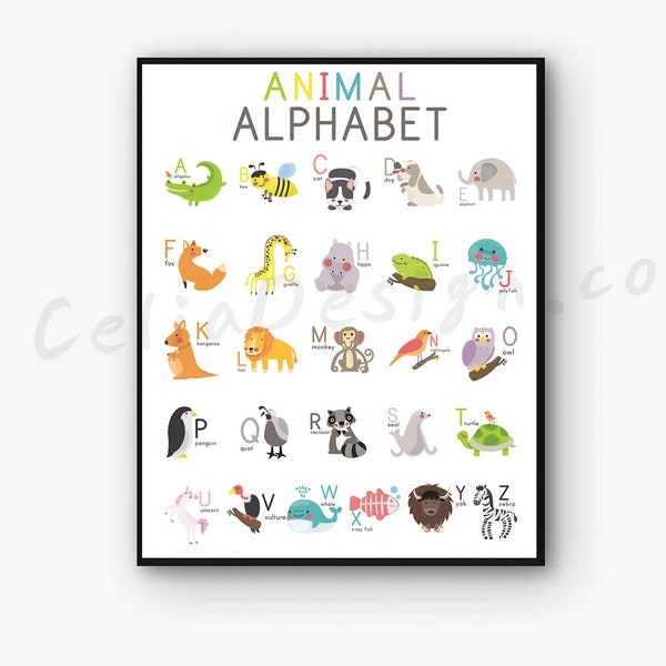 26 Printable Flashcards, ABC Capital Letters Full Alphabet, Individual ...