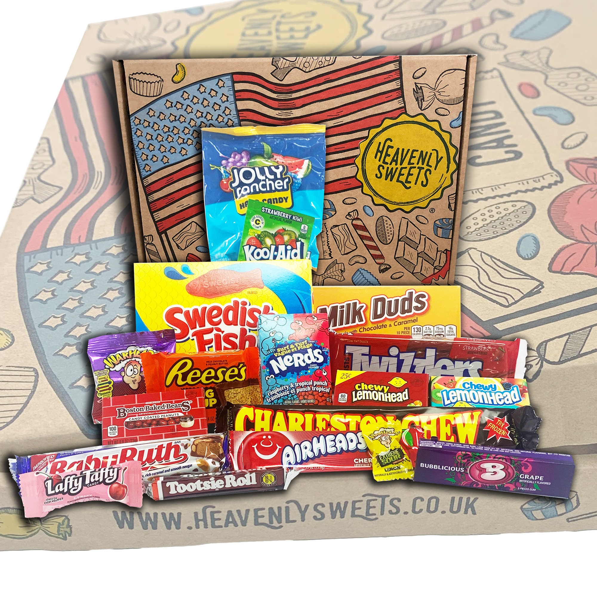 American Candy Box Hamper American Sweets and Chocolate Bar | Etsy