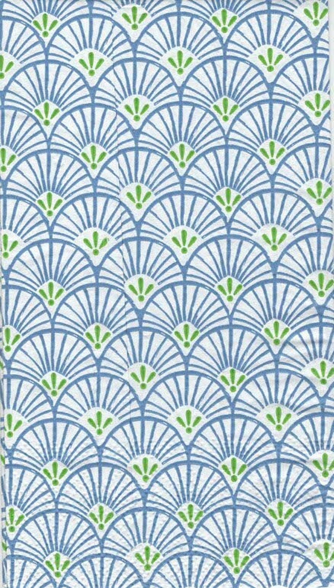 Blue and White Scallop Paper Napkins: Inspire Your Decoupage Oyster ...