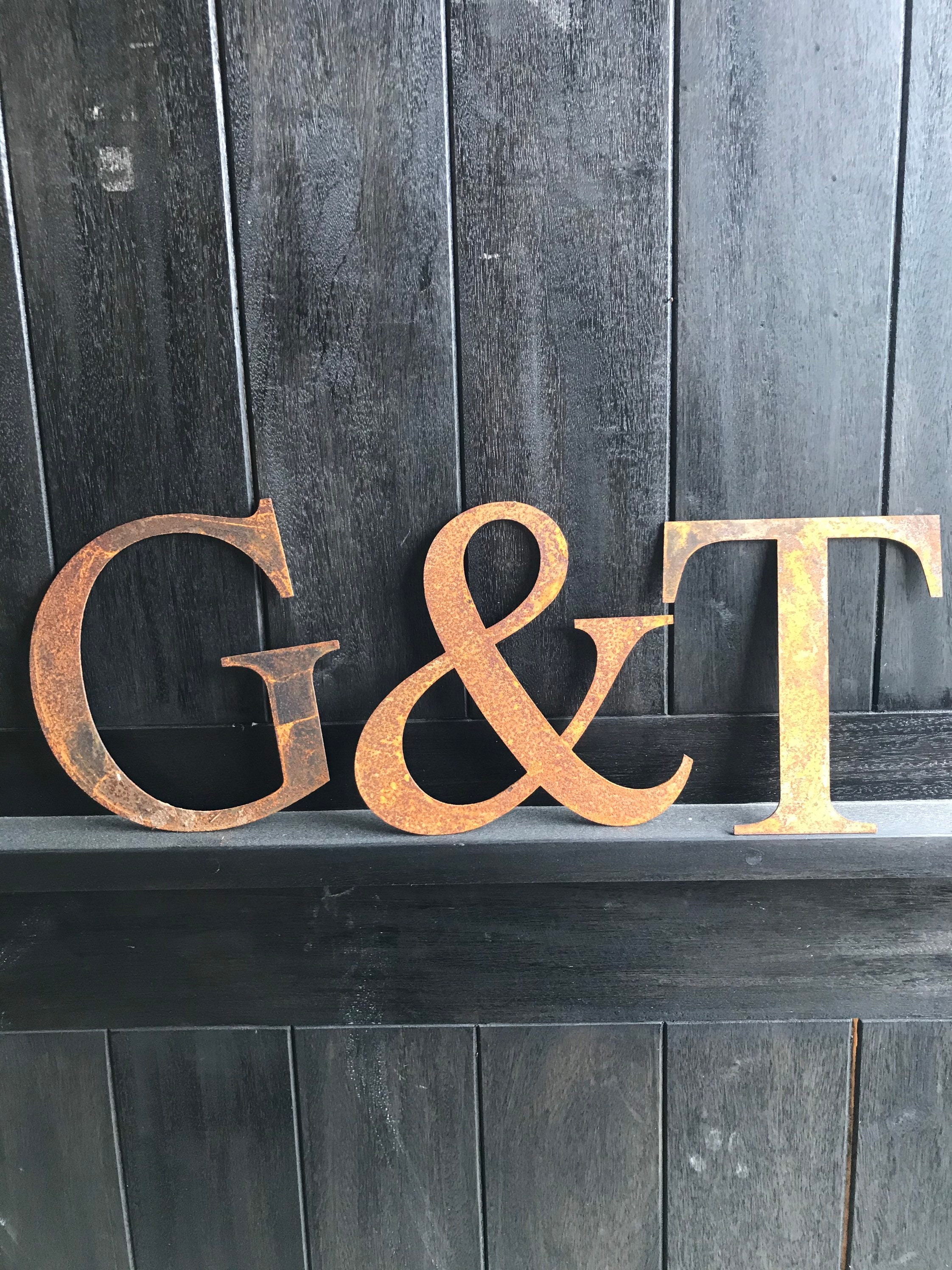 Large Metal Letters - Etsy