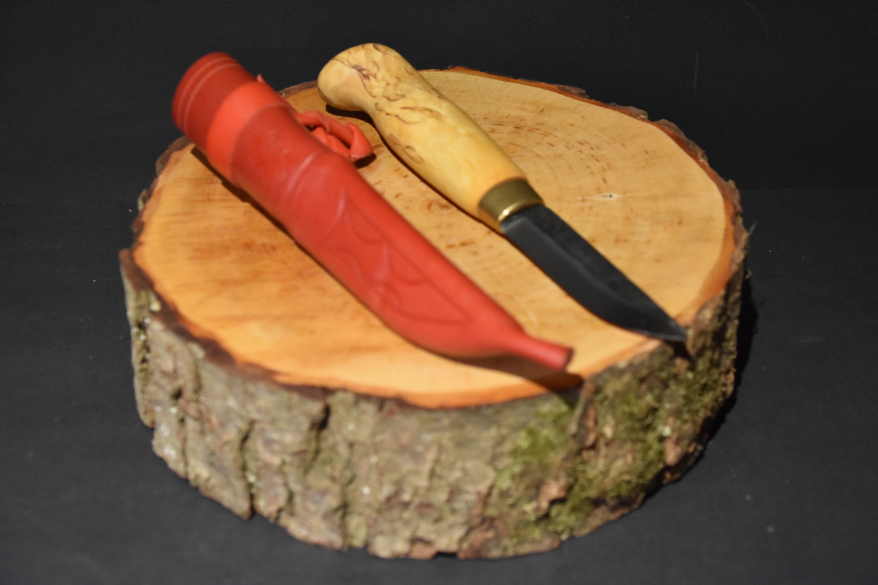 Finn Knife Puukko With Burl Birch Wood Handle - Etsy