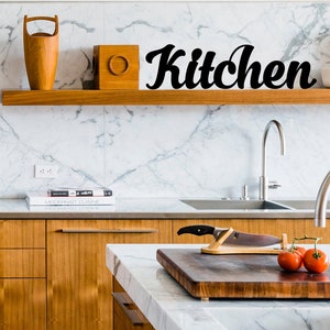 Cursive Kitchen Metal Sign Metal Home Decor for Kitchen - Etsy