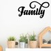 Family Script Metal Word Sign Rustic Metal Sign Cursive Farmhouse Decor ...