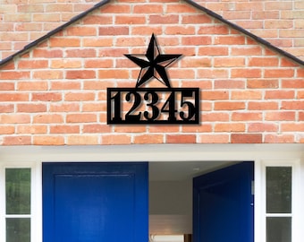 Custom Texas Address/ Name Sign - Etsy