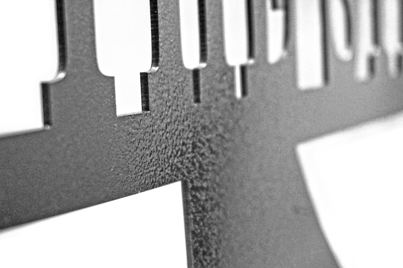 Personalized Monogram Metal Sign with Est Year 3 Colors | Etsy