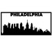 Philadelphia City Skyline Landscape Beautiful Solid Steel Home Decor ...