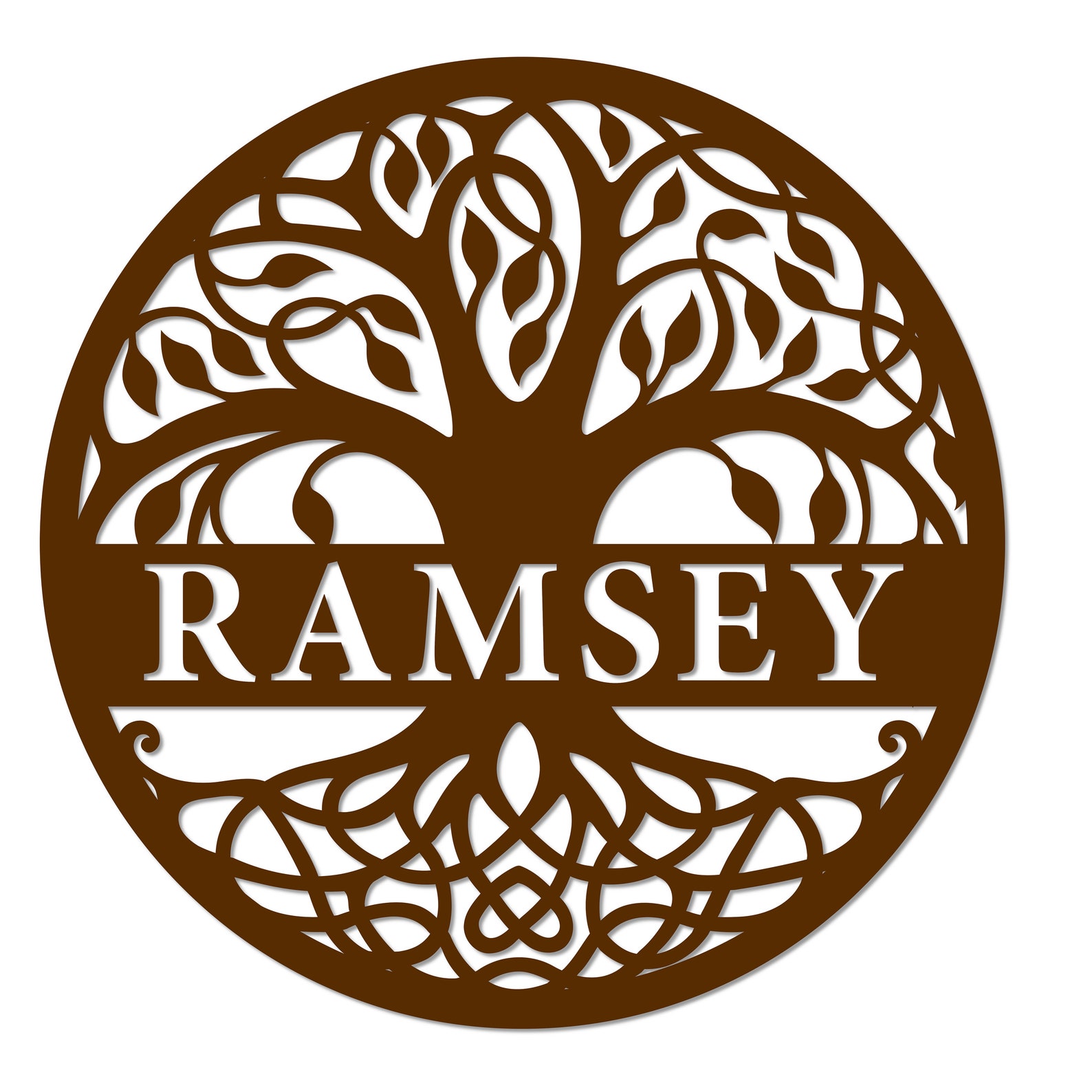 Tree of Life Personalized Metal Wall Sign Custom Metal Name - Etsy