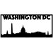 Washington DC City Skyline Landscape Metal Sign Skyline - Etsy