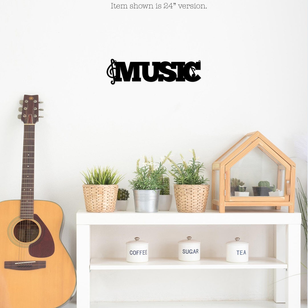 Metal Music Sign Music Home Decor Sign Musician Room Decor Decorative ...
