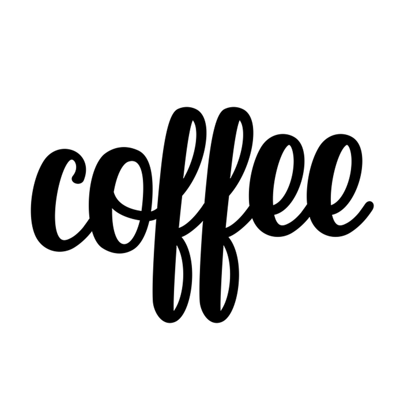 Cursive Metal Coffee Sign Kitchen Home Decor Sign - Etsy