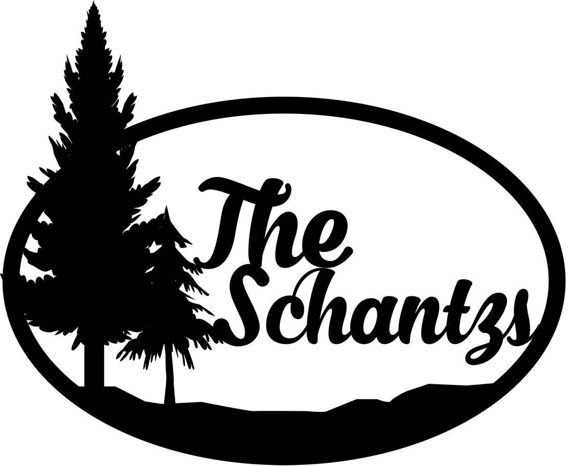 Pine Tree Themed Steel Personalized Metal Wall Sign Wall Art - Etsy