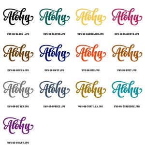 Aloha Cursive Metal Word Sign Welcome Word Wall Art Metal - Etsy