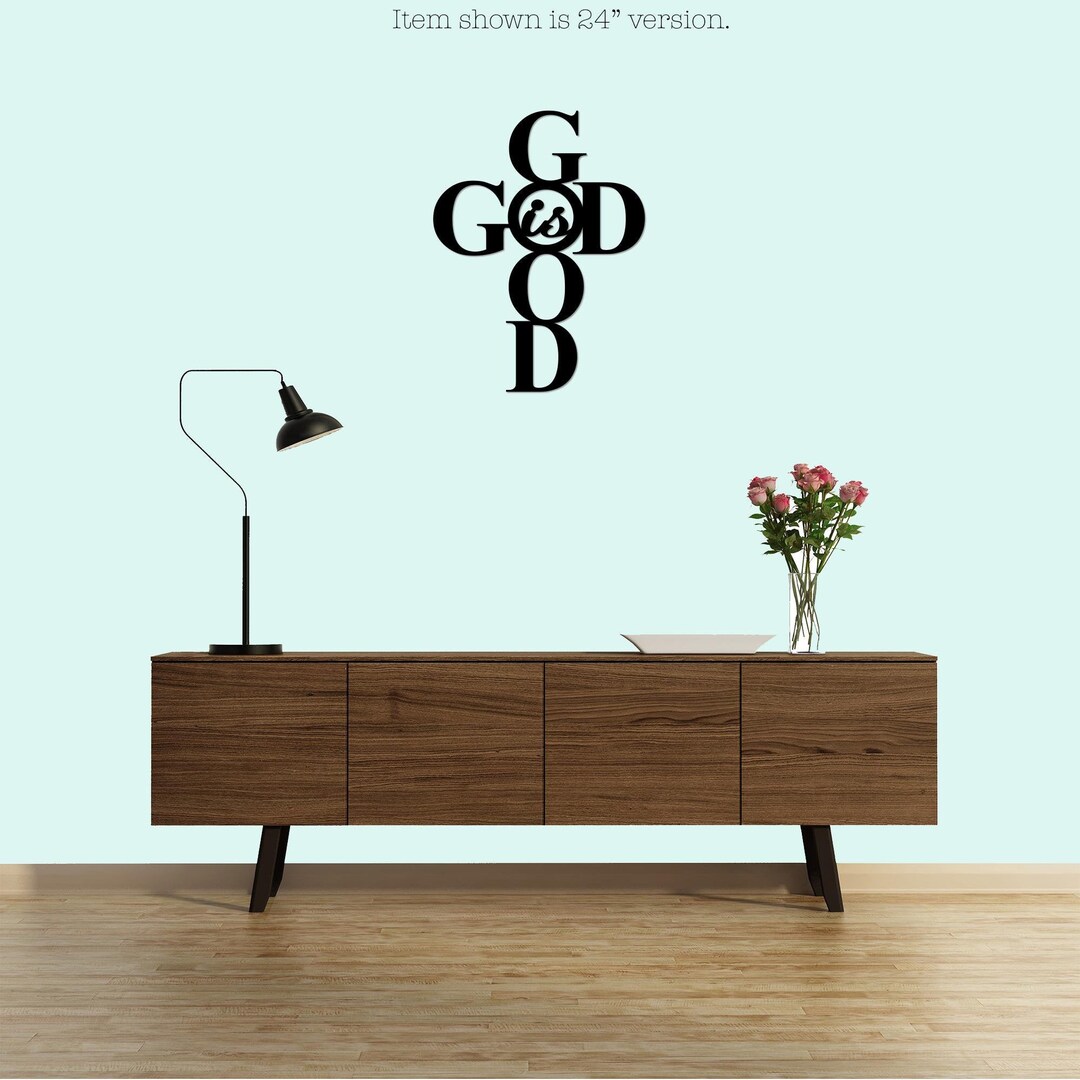 God is Good Metal Wall Sign Art Home Accent Christianity Faith Home ...