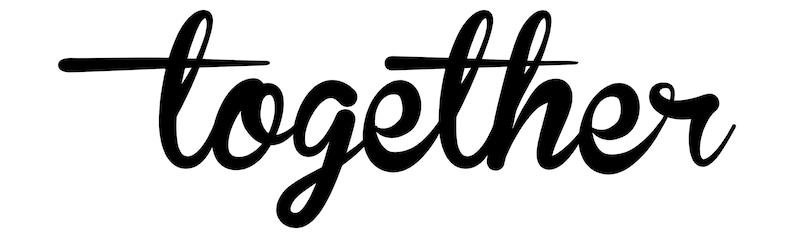 Together Metal Sign Metal Bedroom Sign Anniversary Gift - Etsy