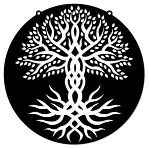 Tree of Life Metal Wall Sign Decorative Home Decor Wall Hanging Accent ...
