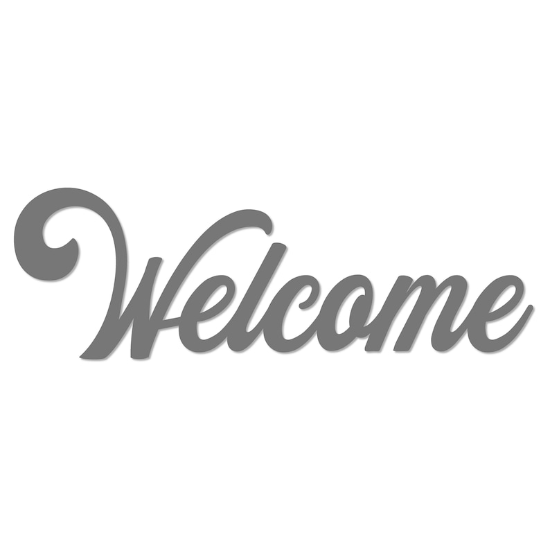 Outdoor Welcome Sign Welcome Metal Word Wedding Welcome | Etsy