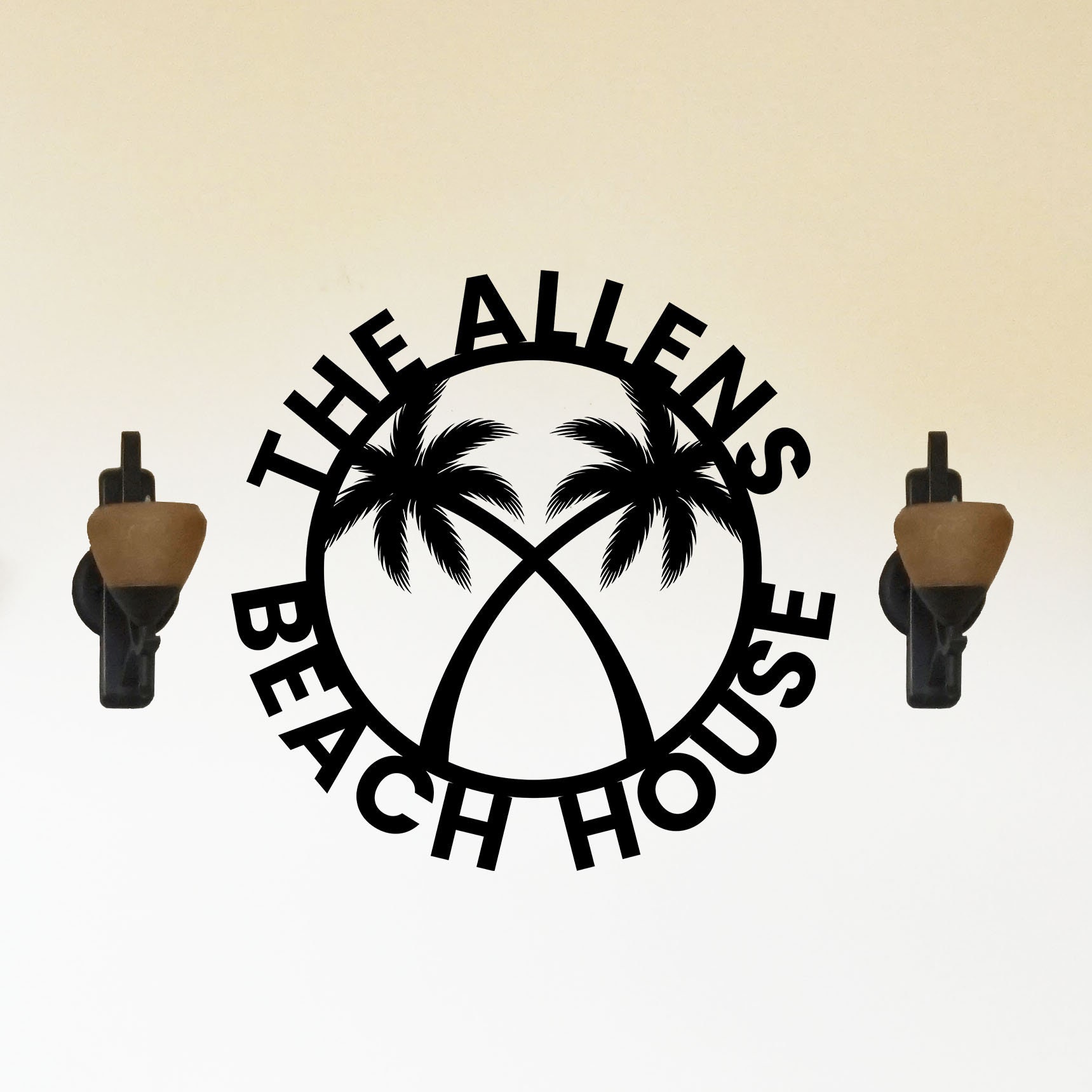 Beach House Personalized Metal Sign Customized With Name and | Etsy