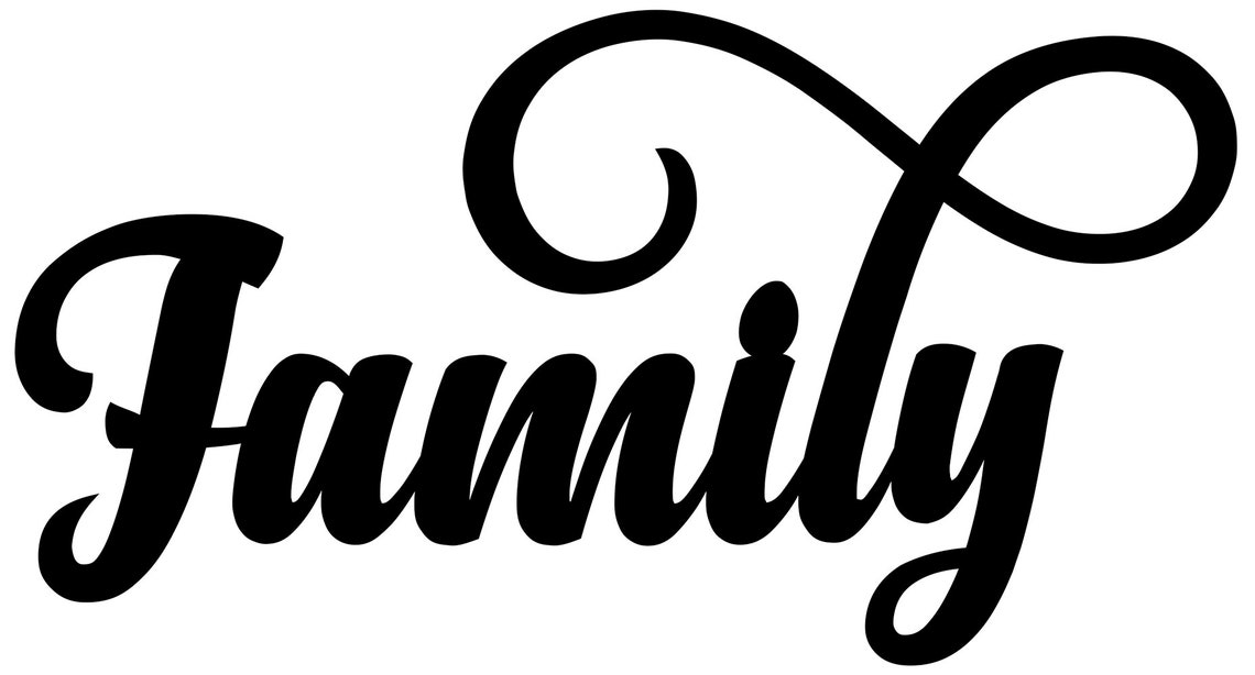 Family Script Metal Word Sign Rustic Metal Sign Cursive | Etsy