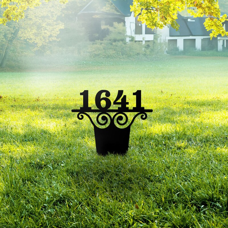 House Number Yard Sign - Etsy