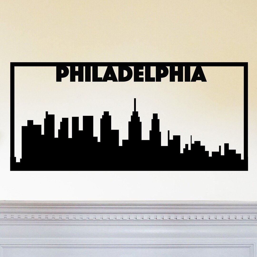 Philadelphia City Skyline Landscape Beautiful Solid Steel Home Decor ...