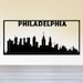 Philadelphia City Skyline Landscape Beautiful Solid Steel Home Decor ...
