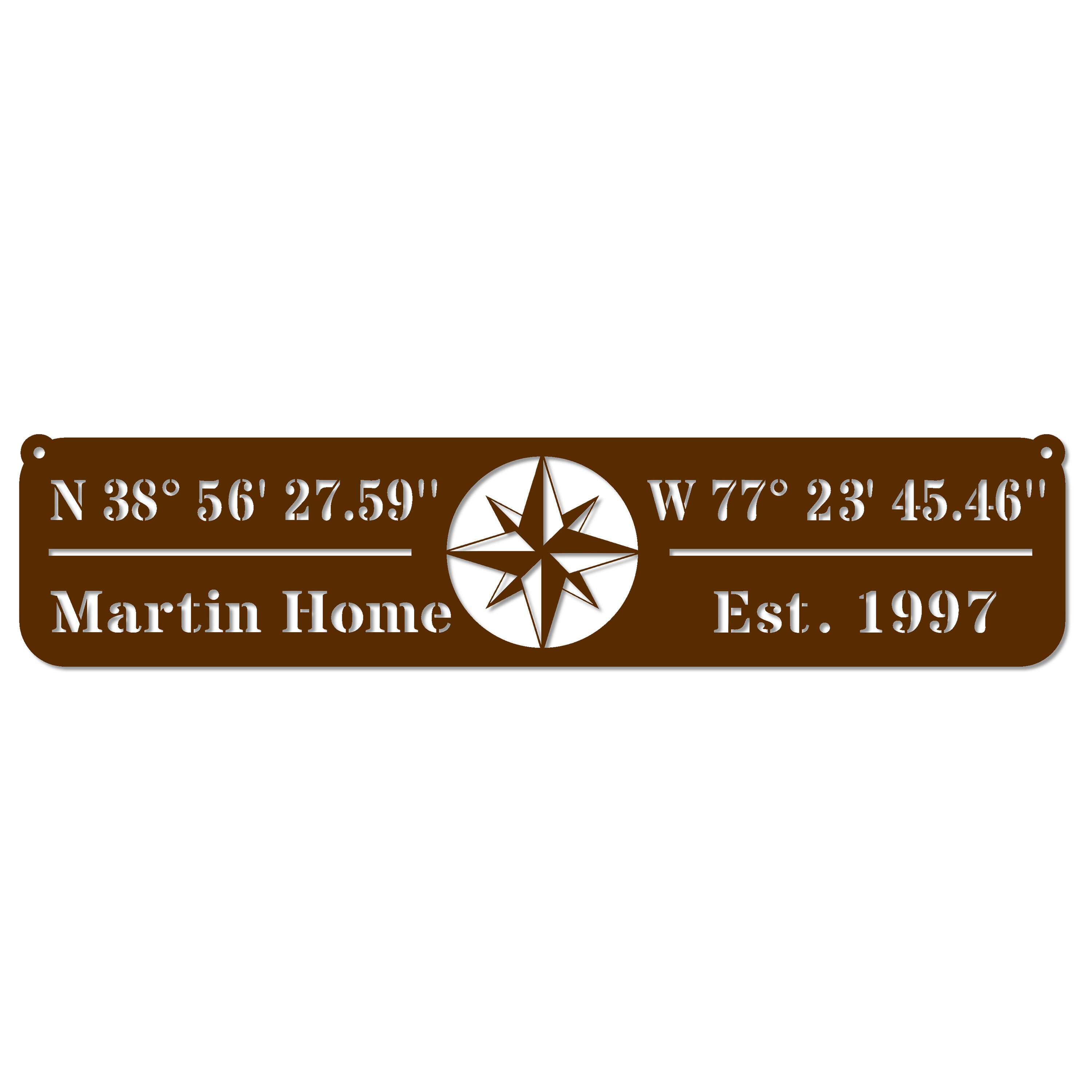 Custom GPS Coordinates Metal Sign Personalized Longitude - Etsy Australia