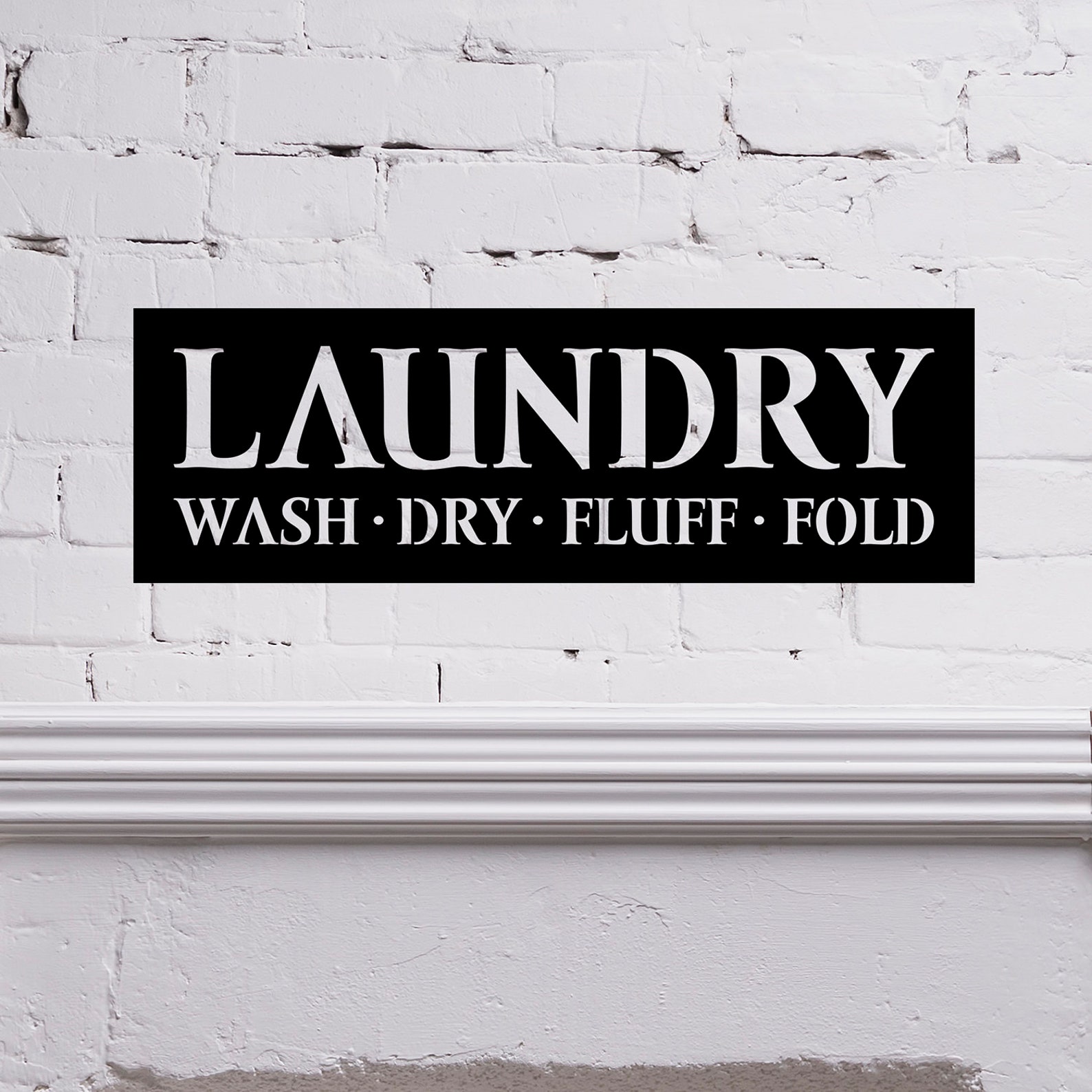 Laundry Beautiful Solid Steel Home Decor Decorative Accent | Etsy